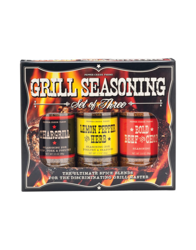 3 Piece BBQ Seasoning & Grilling Set – Pepper Creek Farms
