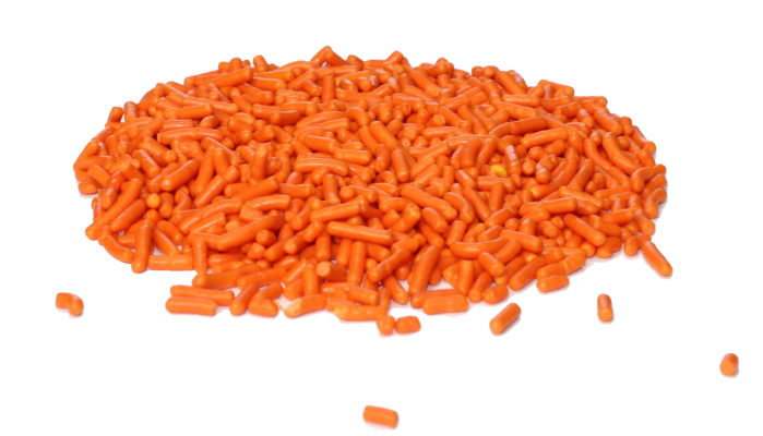 Naturally Colored Orange Sprinkles Bulk – Pepper Creek Farms