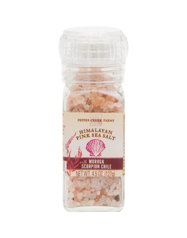 Himalayan Pink Sea Salt w/Moruga Scorpion Chile Grinder – Pepper Creek ...