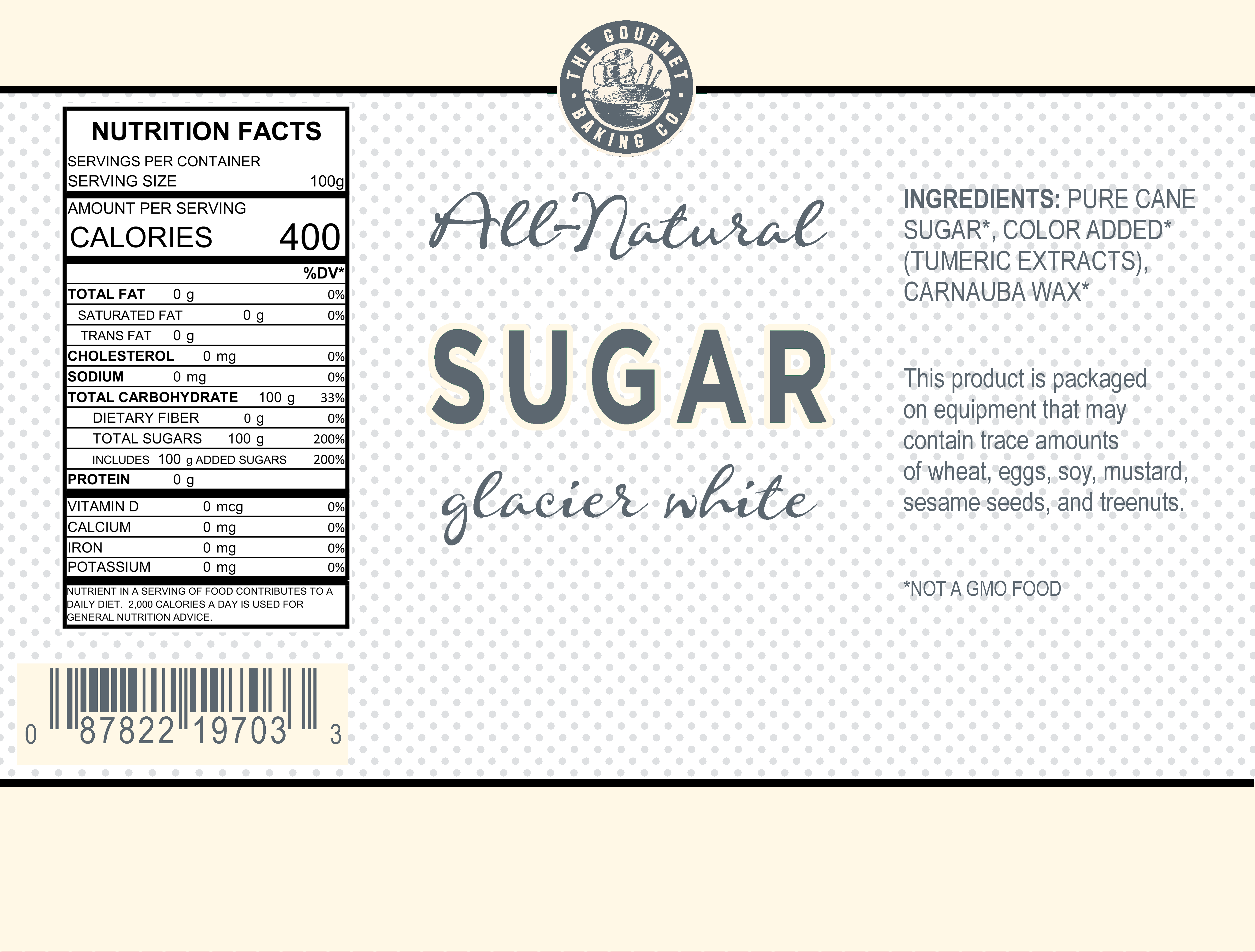 Naturally Colored Glacier White Sugar Bulk – Pepper Creek Farms