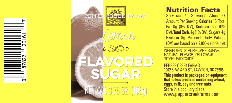 Lemon Flavored Sugar – Pepper Creek Farms